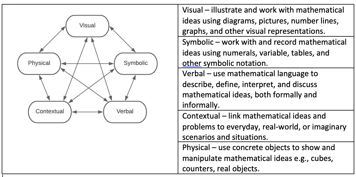 Getting under the skin of different representations in Mathematics